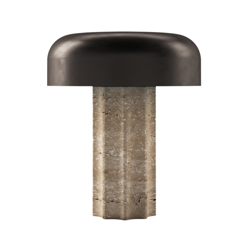 FLUTED COLUMN/TL/TR/CB : CFEK4 : Travertine | Hunzicker Lighting Gallery